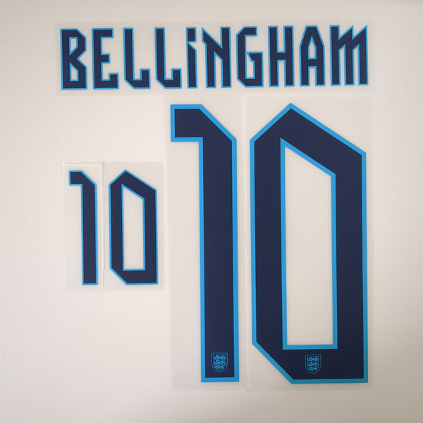 22-23 England Home #10 BELLINGHAM Name and Number set – Kit of the Day