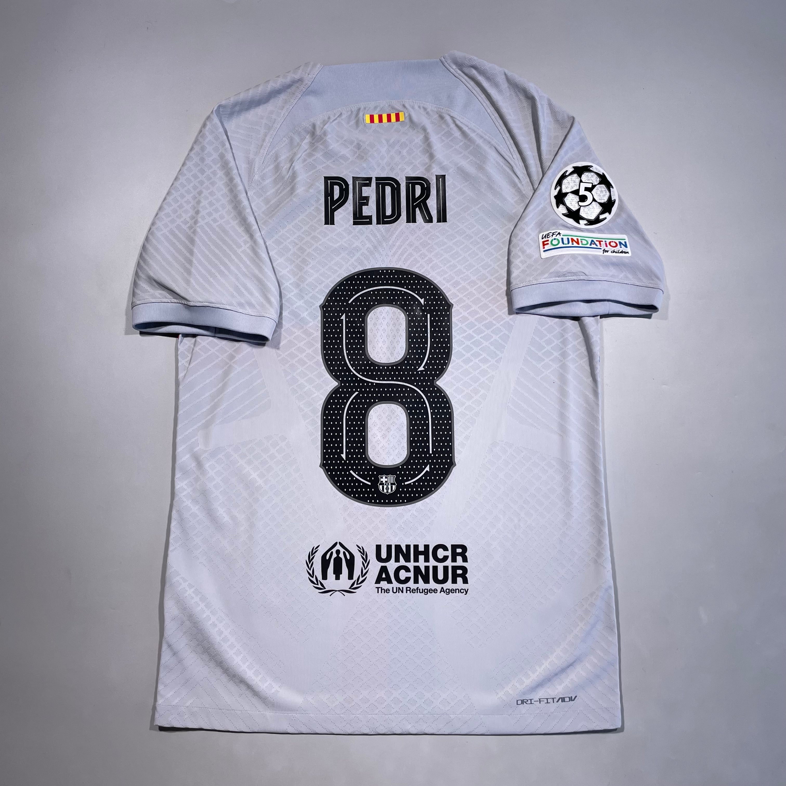 Official #8 Pedri 22-23 FC Barcelona 3rd Official Authentic size S ...