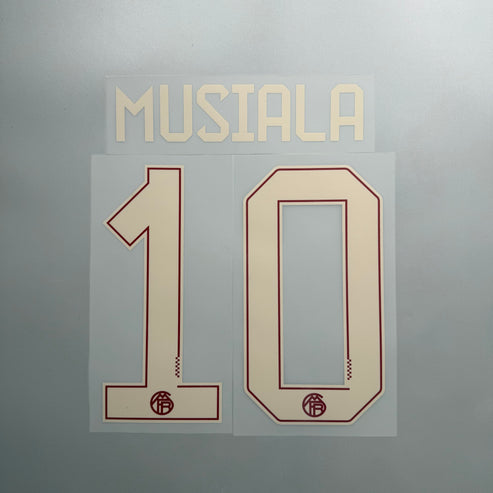 Official #10 Musiala 25/26 Bayern Munich 3rd Name & Number set for UCL ...